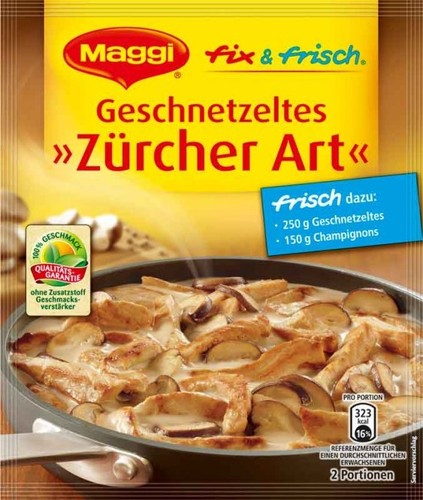 7 x MAGGI FIX für Geschnetzeltes Züricher Kunst NEU aus Deutschland | eBay
