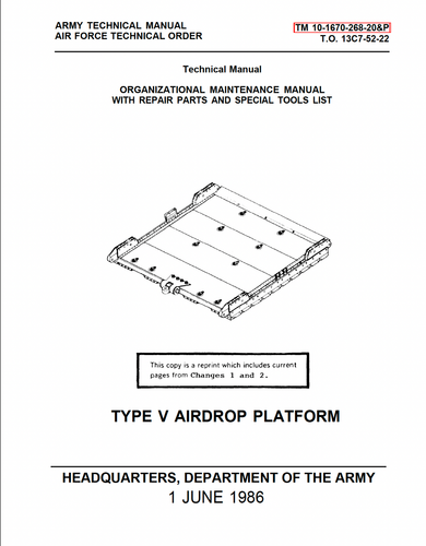 126 Page TM 10-1670-268-20& TYPE V AIRDROP PLATFORM LAPES Parachute on ...
