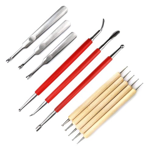 Leather Craft Carving Modelling Tool Grooving Tool Embossing Spoon ...