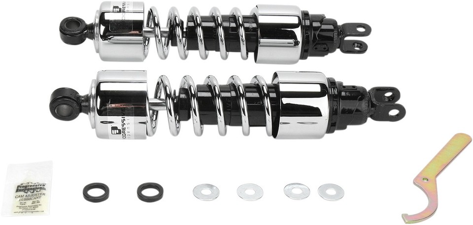 Progressive 412 Series Heavy-Duty Shocks 13" Chrome 412-4224C | eBay