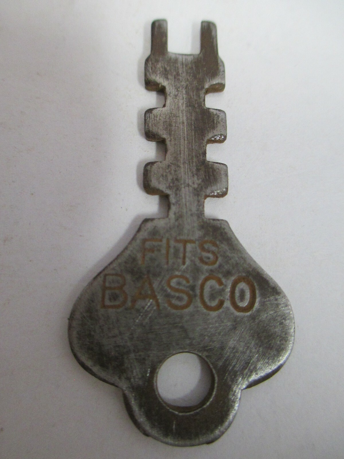 VINTAGE, UNIQUE, FLAT, STEEL, BASCO KEY, "FITS BASCO" MILWAUKEE, WI, U ...