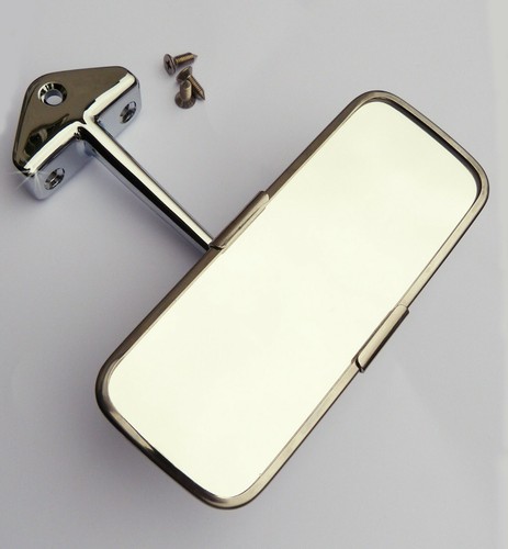 Austin / BMC Classic Mini Stainless Steel & Chrome Interior Rear View ...