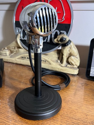 Rare vintage 1940's American D5T Dynamic Bullet Microphone, works w ...