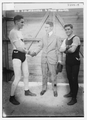Bob,Al McAllister & Frank Malone,boxers,boxing,sport,Bain News Service ...