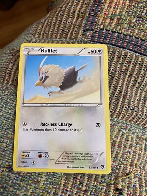 POKEMON Trading Card Basic Rufflet HP60 Reckless Charge 92/114 | eBay