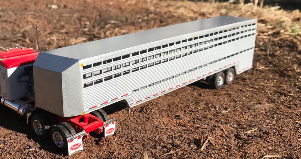 1/64 Custom Farm Toy Livestock Groundload Trailer | eBay
