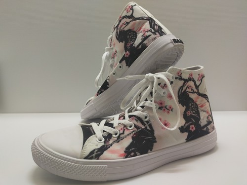 RAAD Mens High Tops - Japanese Samurai & Flowers - Size US10.5, Free ...