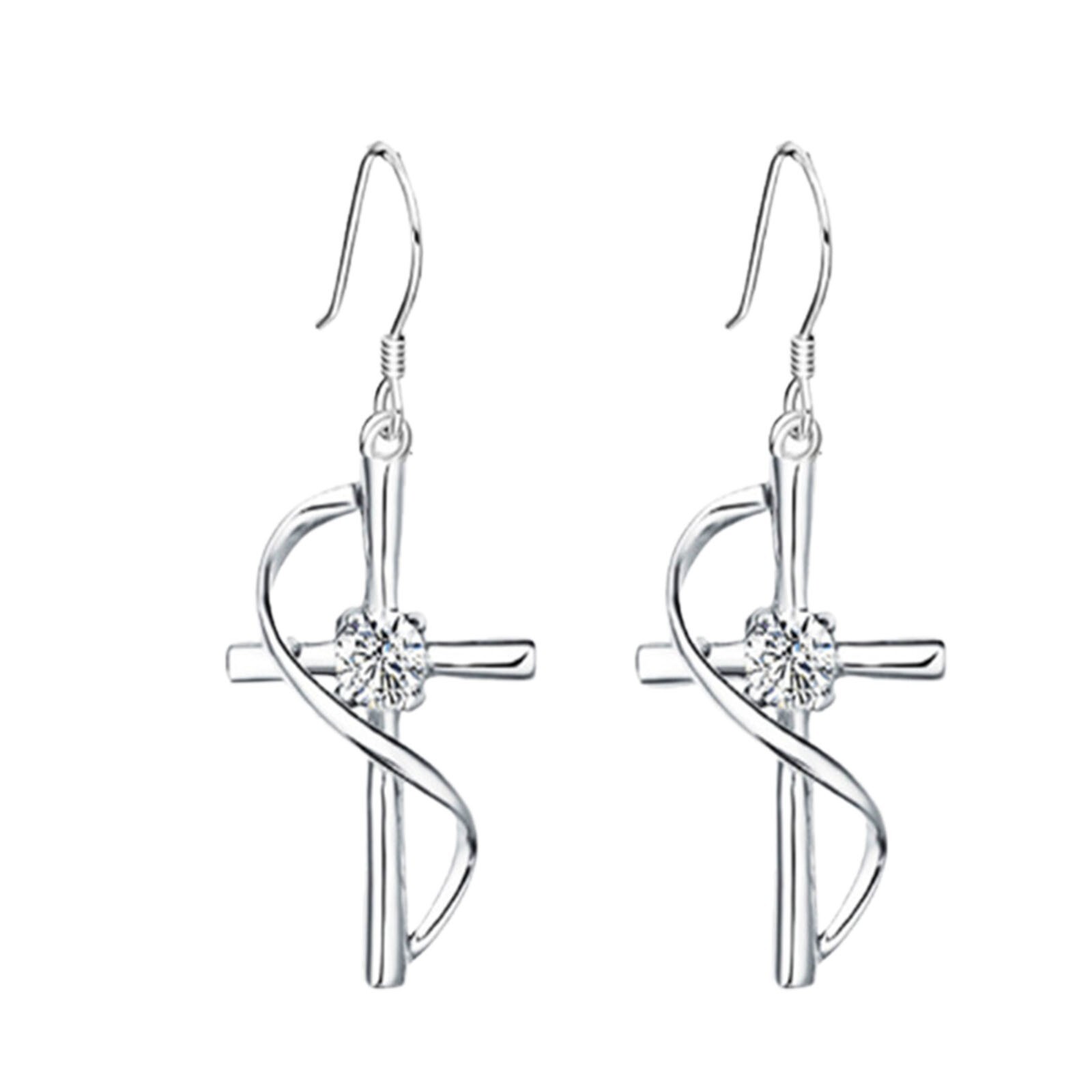 Silver Immeasurable Love Of God Simple Dainty Dangle Earrings Religious ...