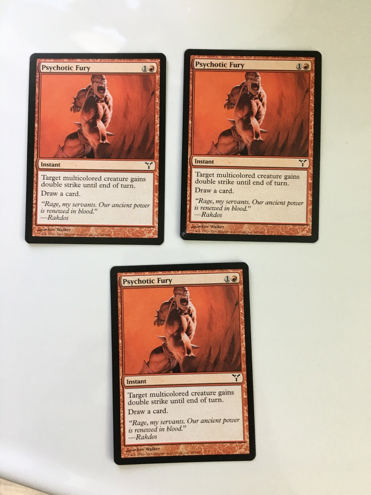 Psychotic Fury x3 - Magic the Gathering Mtg Psychotic Fury | eBay