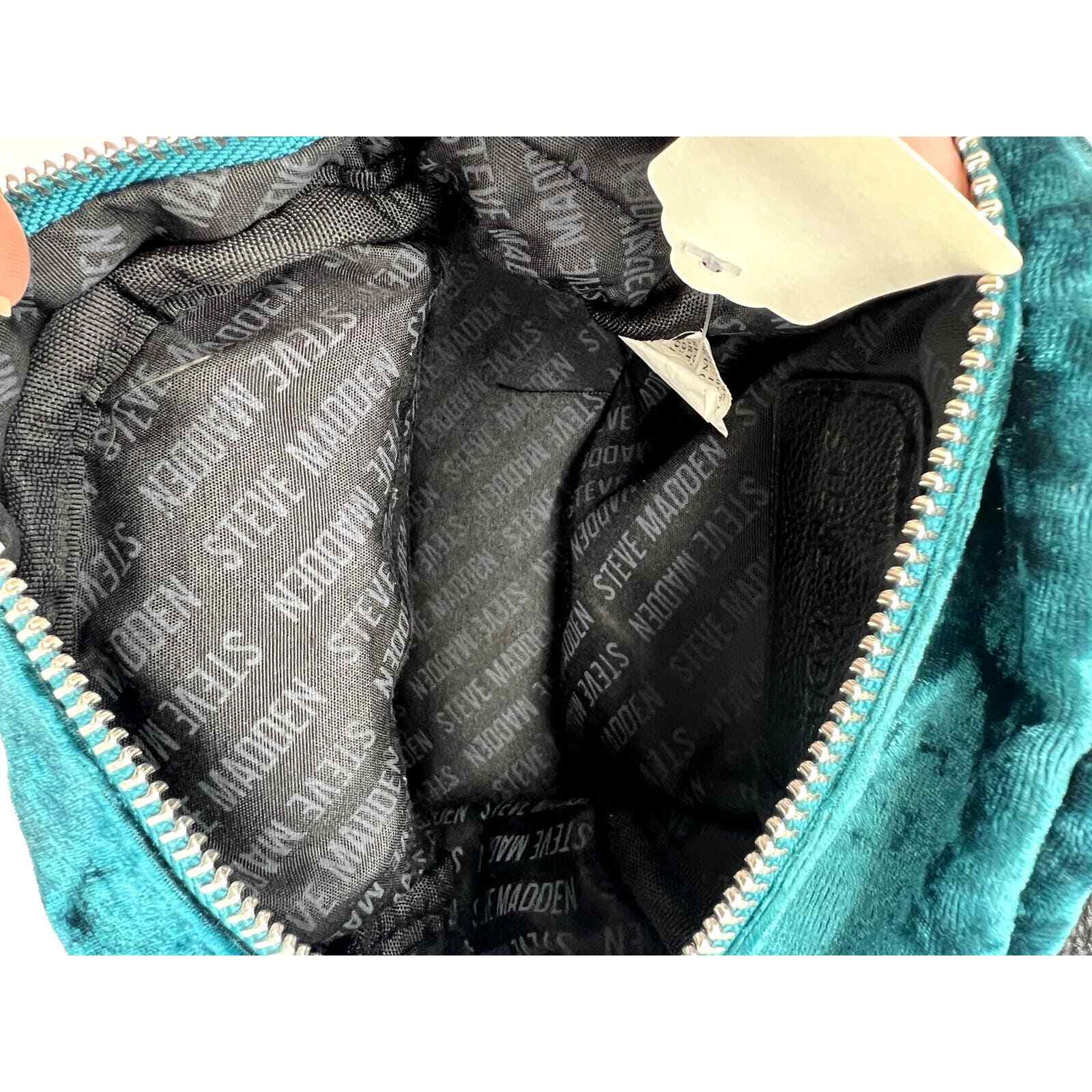 Steve Madden Blue Green Crushed Velvet Mini Backpack Purse | eBay