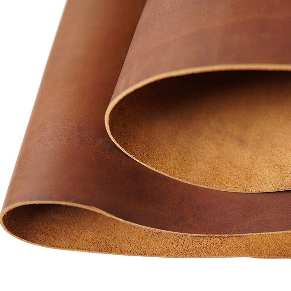 5/6OZ Brown Tooling Leather Square 2.0mm Thick Full Grain Cowhide ...