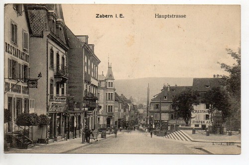 SAVERNE ZABERN Alsace Bas Rhin CPA 67 Hauptstrasse la grande rue | eBay