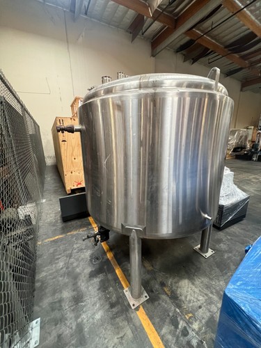 DCI 660 Gallon Stainless Steel Jacketed Tank / 316 SS / 30 PSI Vessel ...