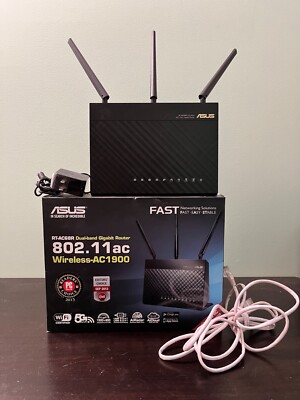 ASUS RT-AC68R Wireless-AC1900 Dual-band Gigabit Router EXC COND | eBay