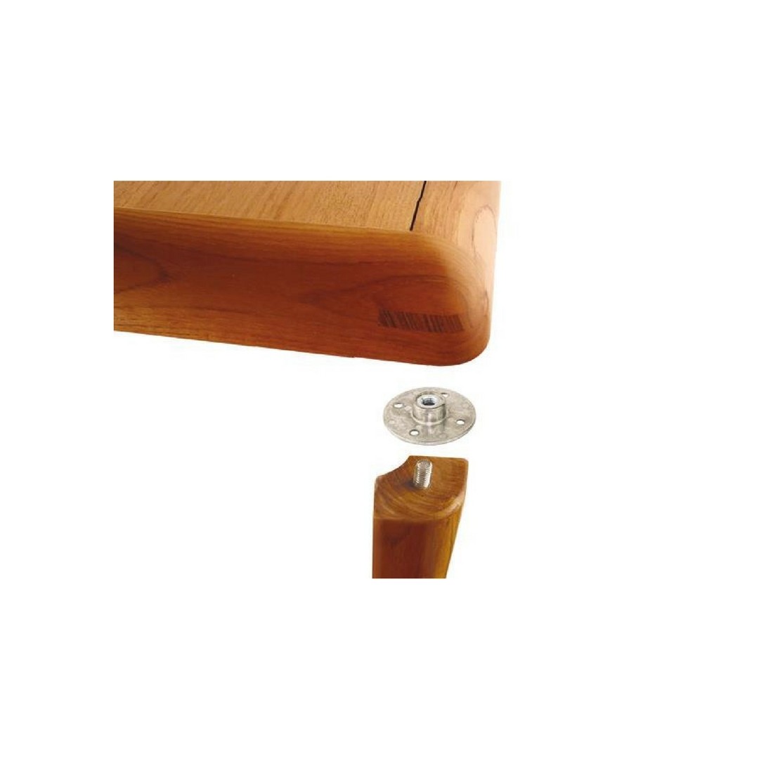 M8 Round Strong Table Leg Feet Foot Mounting Fixing Furniture Brackets ...