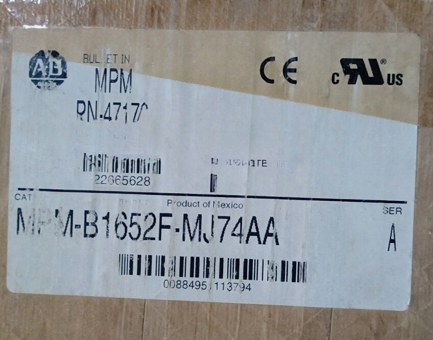 Allen Bradley Brand New MPM-B1652F-MJ74AA MPMB1652FMJ74AA motor | eBay