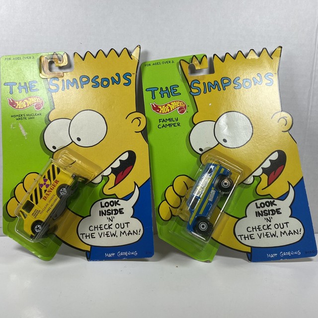 Hot Wheels The Simpsons Family Camper Van 9113 NRFP MINT 1990 LT Blu ...