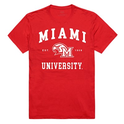 Miami University Redhawks NCAA Cotton College Logo Licensed T-Shirt S ...