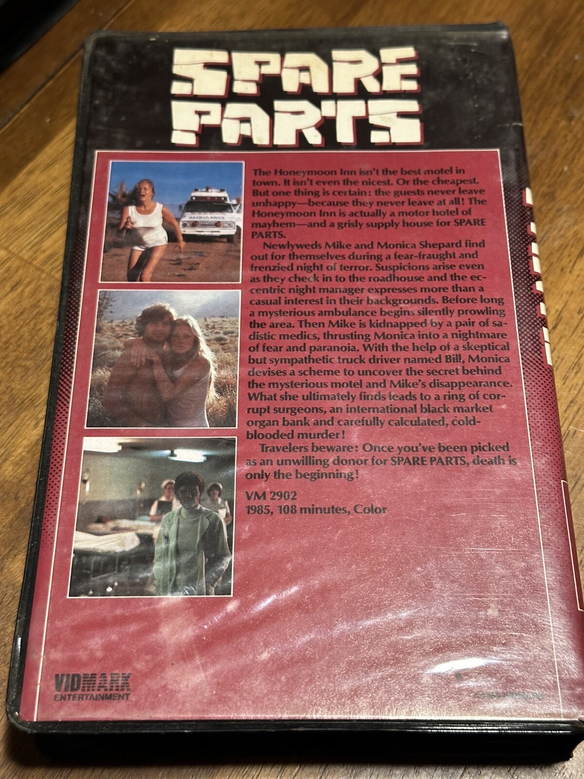Spare Parts VHS Tape Clamshell Case Vidmark Entertainment 1986! | eBay