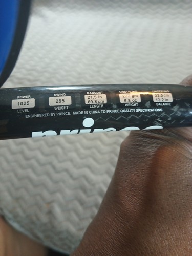 Prince O3 Hybrid Shark MidPlus 100 Grip 4 1/4 Tennis Racket Racquet ...