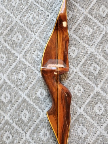 Vintage Martin Recurve bow, Natural Wood with black limbs. Year is 1966 ...