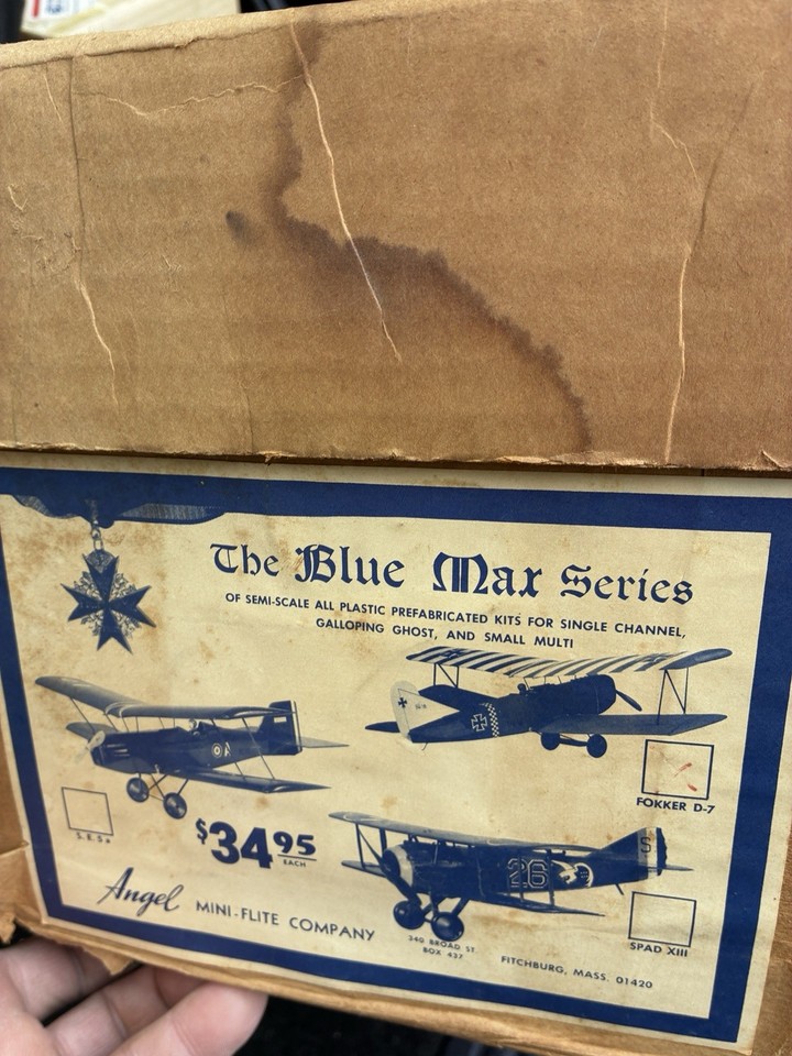 Angel Mini Flite ARF Fokker D7 Plastic Foam Balsa R/c Balsa Model ...