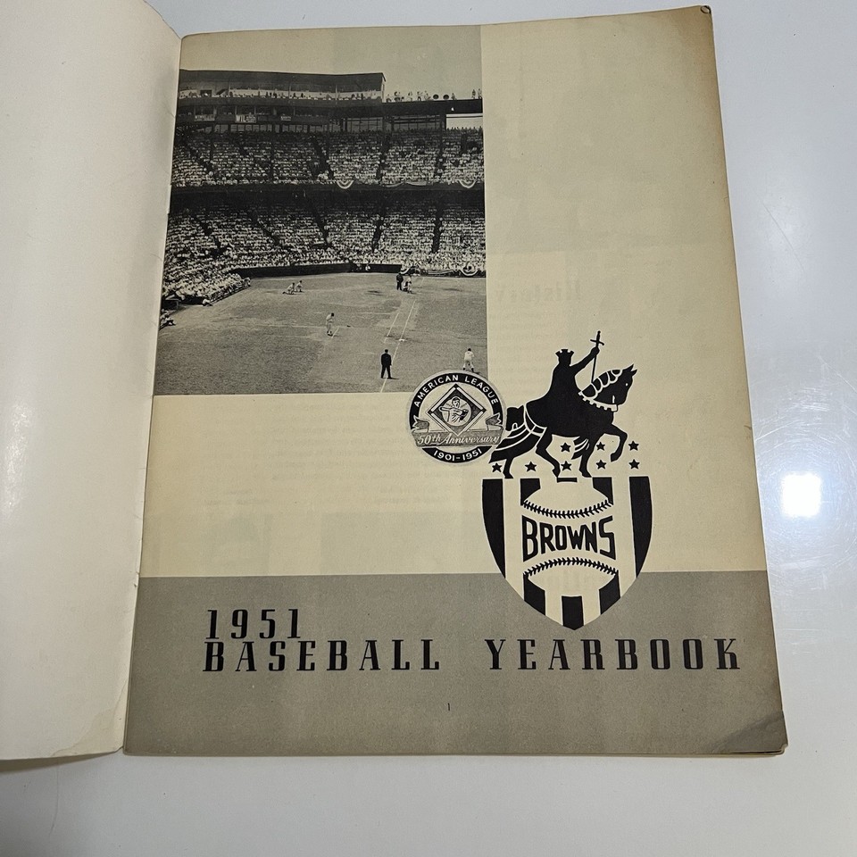 1951 St. Louis Browns Official Baseball Book Yearbook Vintage Rare | eBay