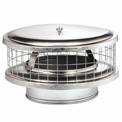 6" WeatherShield Guard Stainless Steel Round Chimney Cap WSA for ...