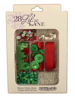 Buttons Galore Holly Jolly Embellishment Kit | eBay