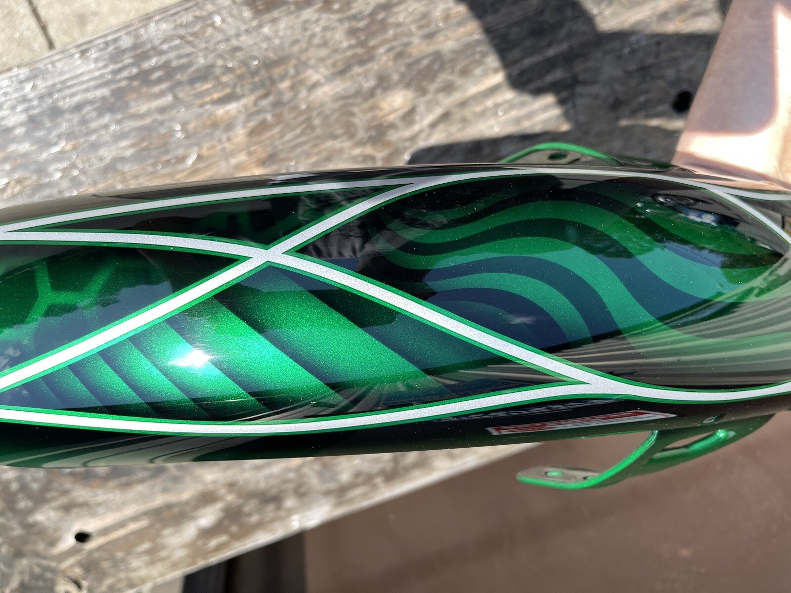 High End CUSTOM CANDY PAINT W/art ON YOUR HARLEY Or Motorcycle PARTS ...