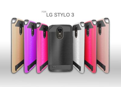 For LG Stylo 3 / LS777 Shockproof Armor TPU Soft Hybrid Hard Cover Case ...