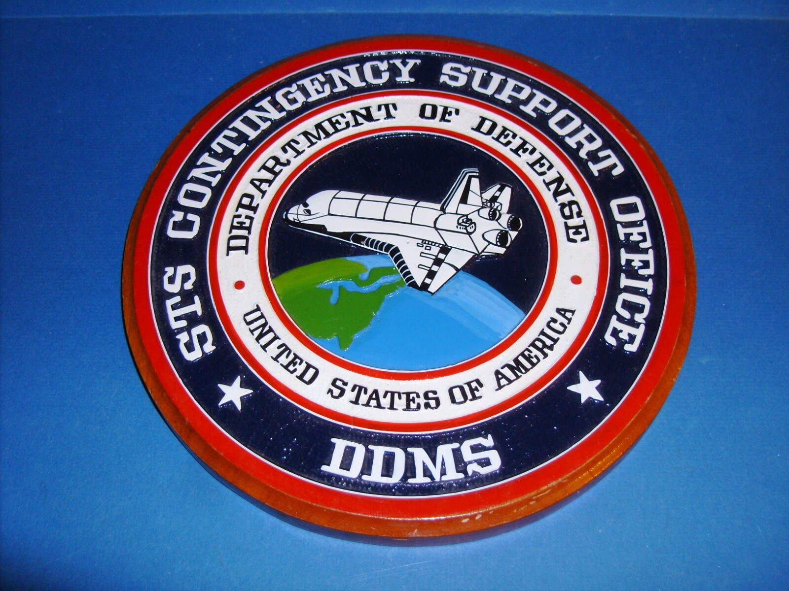 NASA STS PLAQUE/SIGN STS CONTINGENCY SUPPORT OFFICE DDMS DEPT. OF ...
