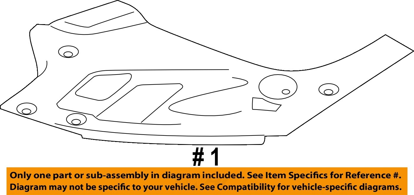 Genuine BMW OEM 51767349603 Upper Left Engine Compartment Cover for ...