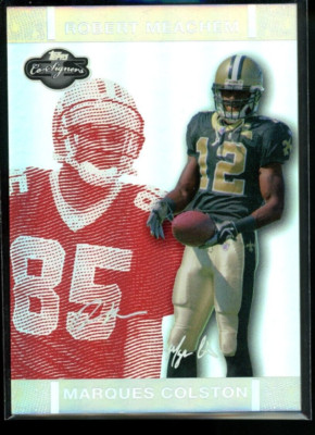 2007 Co-Signers Red Changing Faces Hyper Silver /150 Marques Colston ...