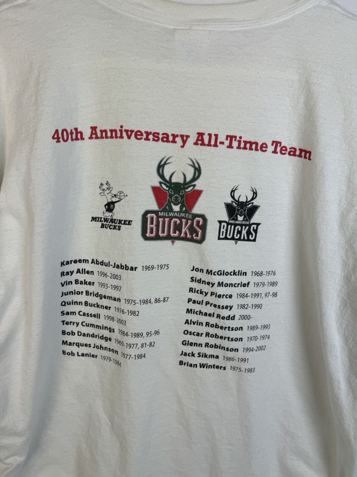 Vintage Milwaukee Bucks T Shirt NBA Playoffs 2008 40t… - Gem
