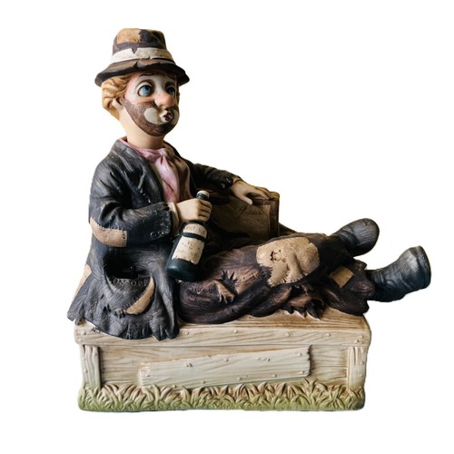 Melody in Motion Willie the Hobo Porcelain Clown Figurine Needs Repair ...