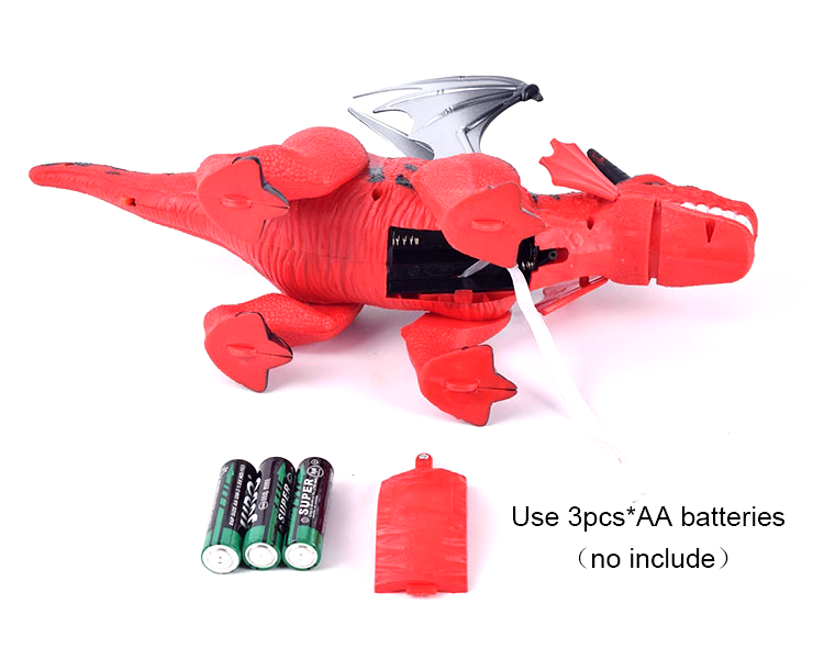 Fiery Dragon Dinosaur Toy Waving wings with sound and lights FUN FOR ...