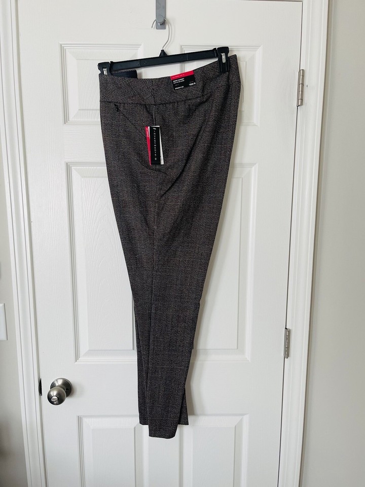 NWT Investments Plus PARK AVE fit Pull-On Straight Leg 2 Way Stretch ...