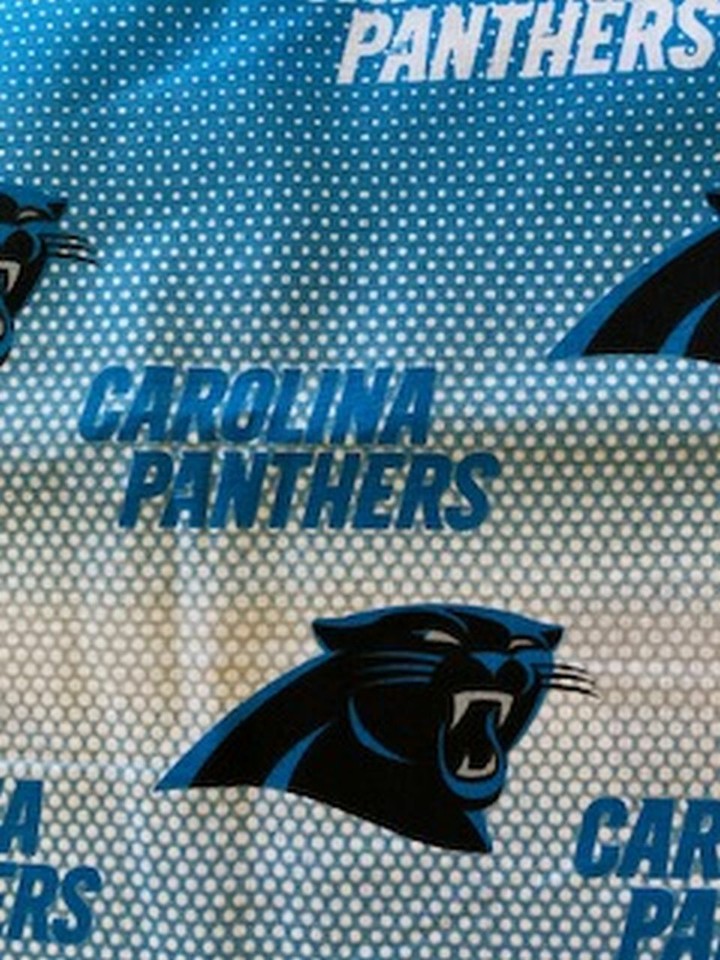 ** 1/4 Yard NFL Carolina Panthers Cotton Fabric 9" x 56" Wide | eBay