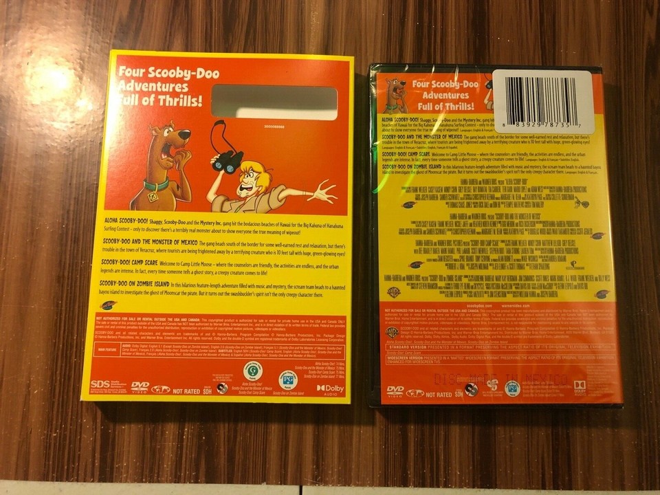 Scooby-Doo Summer Break 4 Film DVD Zombie Island Aloha Mexico Camp Kids ...