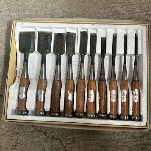 Vintage Japanese Chisel 10set Nomi /Hand Plane Saw Iron Hammer Hand ...