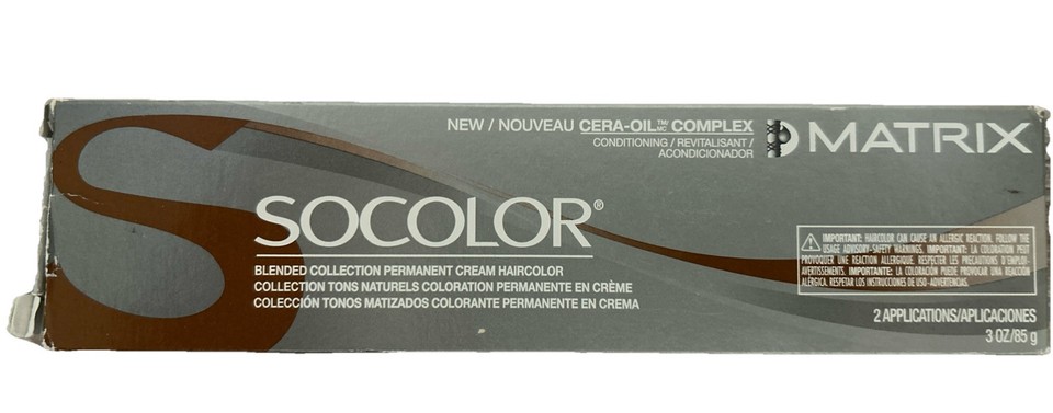 MATRIX SOCOLOR Blended Permanent Cream Haircolor 3oz 9CG Lt Gold Copper ...