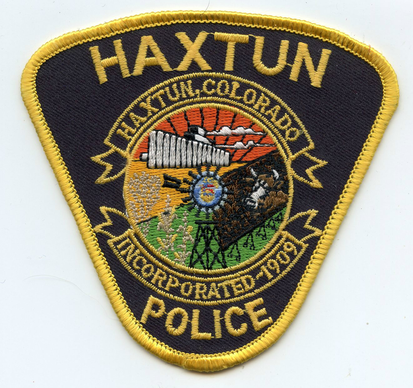 HAXTUN COLORADO CO POLICE PATCH | eBay