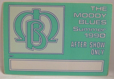 THE MOODY BLUES - VINTAGE ORIGINAL CLOTH CONCERT TOUR BACKSTAGE PASS | eBay