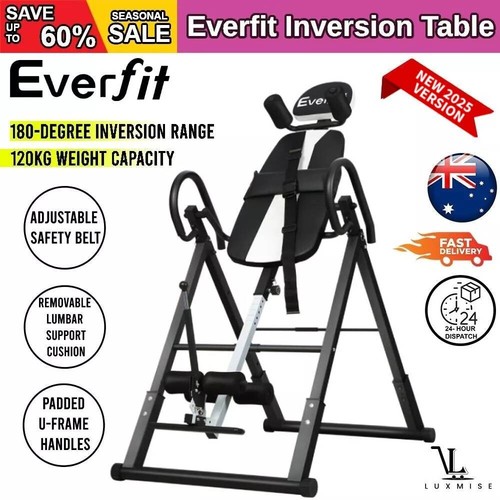Everfit Inversion Table Gravity Exercise Home Inverter Back Stretcher ...