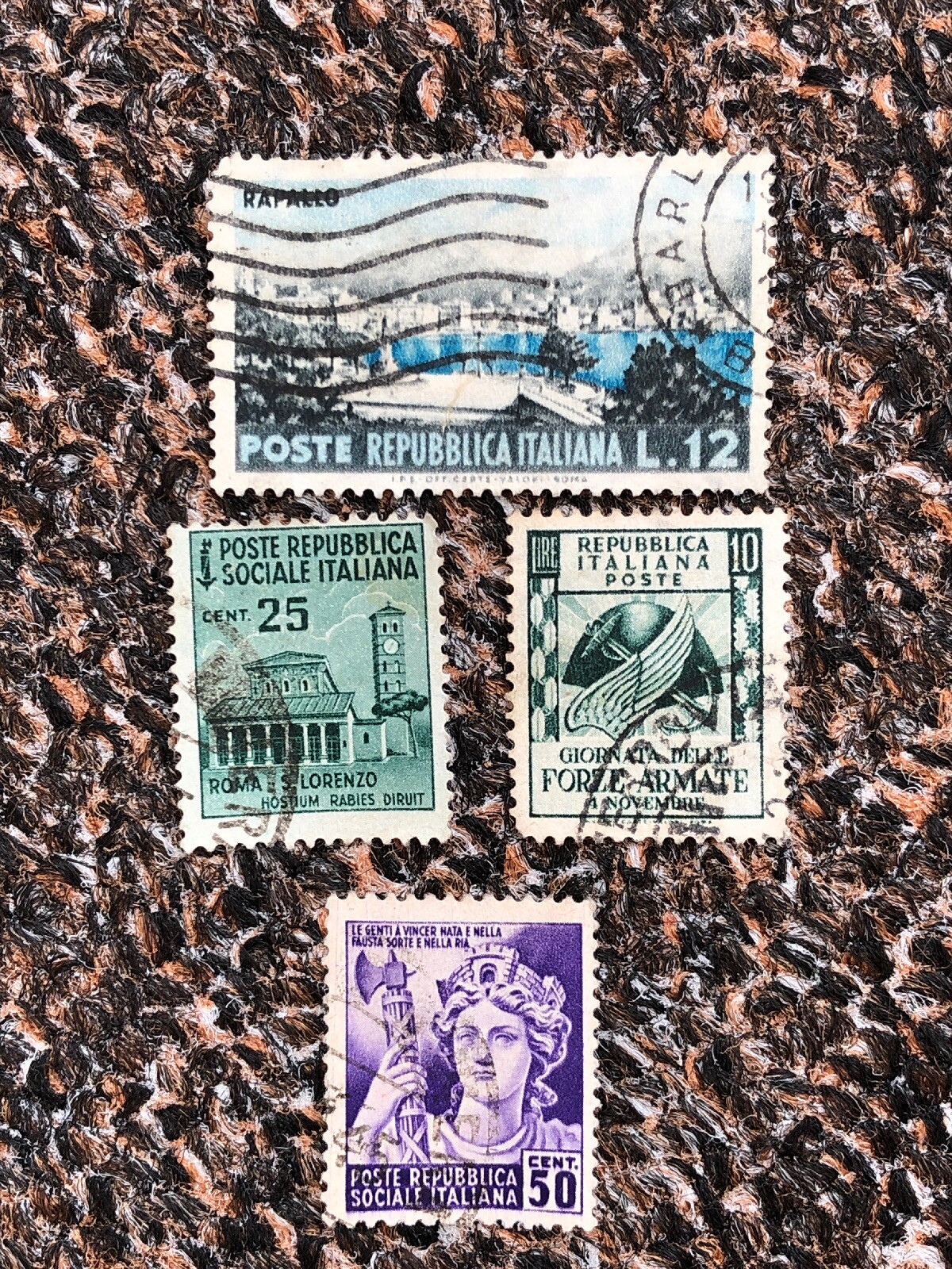 Repubblica Italiana Sociale Poste Stamp Italy Franked Used Vintage 1944 ...