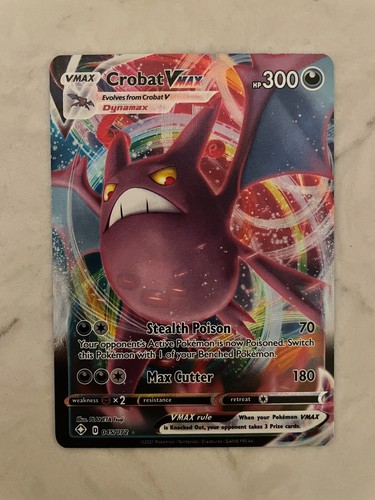 Crobat Vmax 045/072 Pokemon TCG Shining Fates Ultra Rare Full Art Near ...