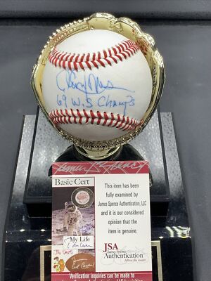 CLEON JONES Signed BASEBALL NY Mets 69 WS Champs JSA Coa | eBay
