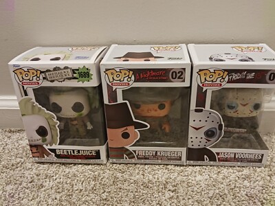 Funko Pop! Movies - Jason Voorhees #01 Freddy Krueger #02 Beetlejuice ...