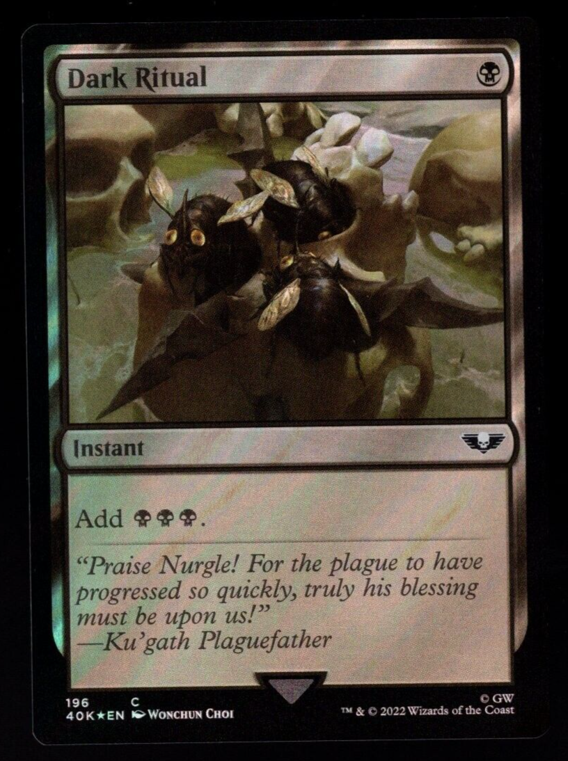Dark Ritual 196 Common Surge Foil Warhammer 40K MTG NM | eBay